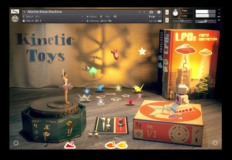 Native Instruments、おもちゃの音やスペーシーなシンセトーンを収録した音源「KINETIC TOYS」をリリース ...
